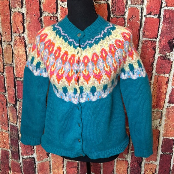 Sundance | Sweaters | Sundance Catalog Kaleidoscope Bloom Fair Isle ...